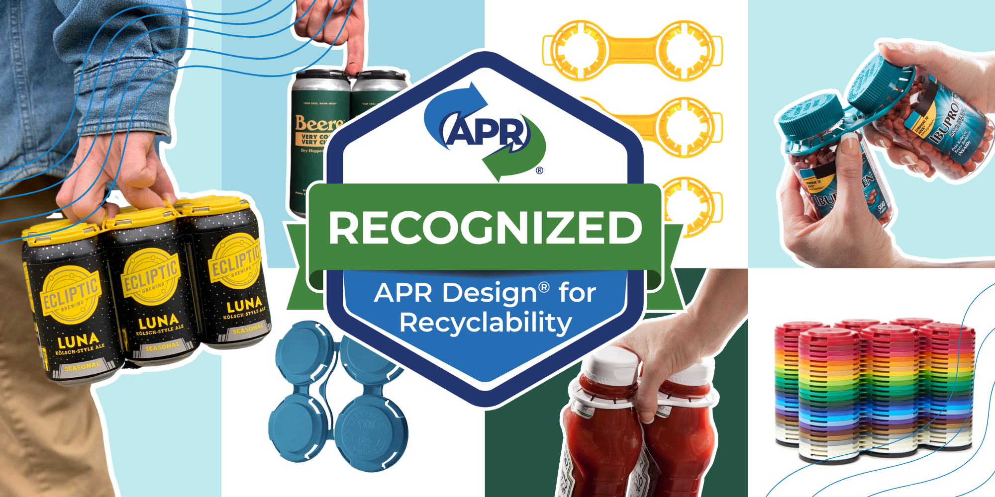 PakTech Earns Top Recognition for Recyclability for 202 can carriers and twinpak handles